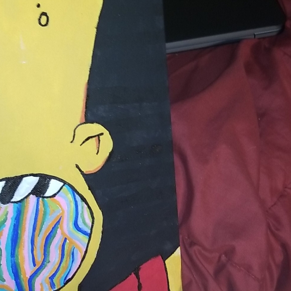 Wall Decor | Bart Simpson Painting | Poshmark